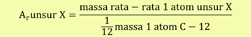Massa Atom Relatif dan Massa Molekul Relatif – SMAN 15 Surabaya